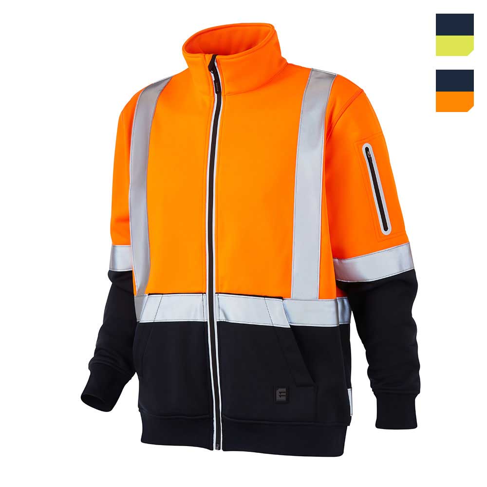 Hi Vis 'X' Taped Full Zip Jacket | Jumpers / Jackets